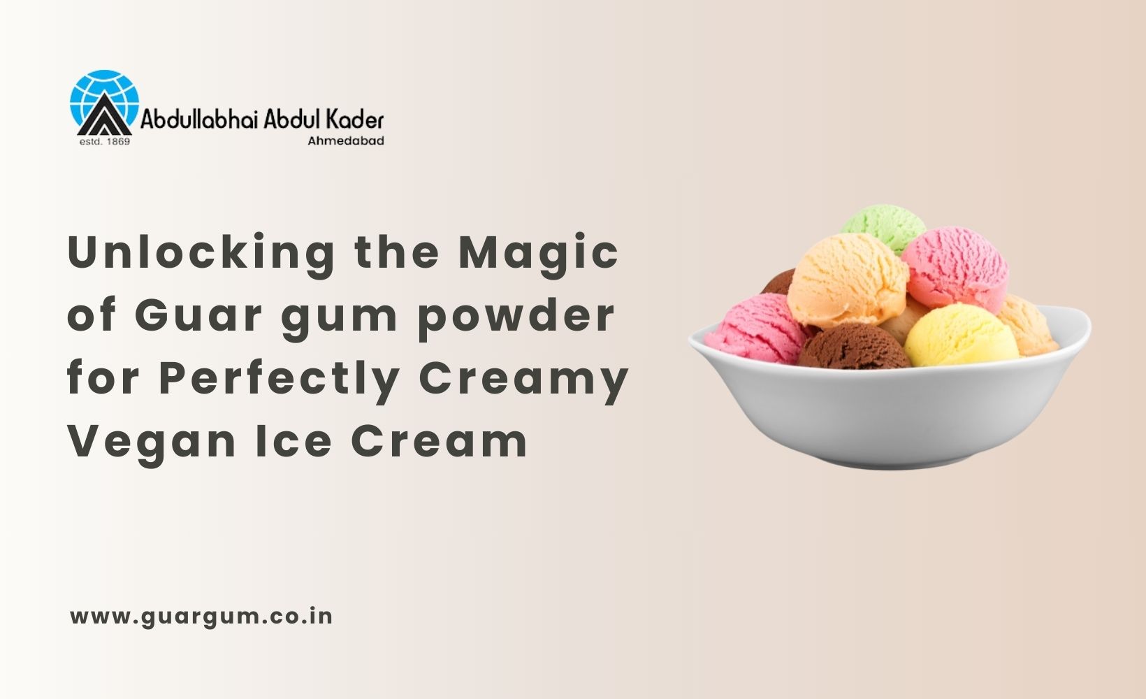 Unlocking the Magic of Guar gum powder for Perfectly Creamy Vegan Ice Cream