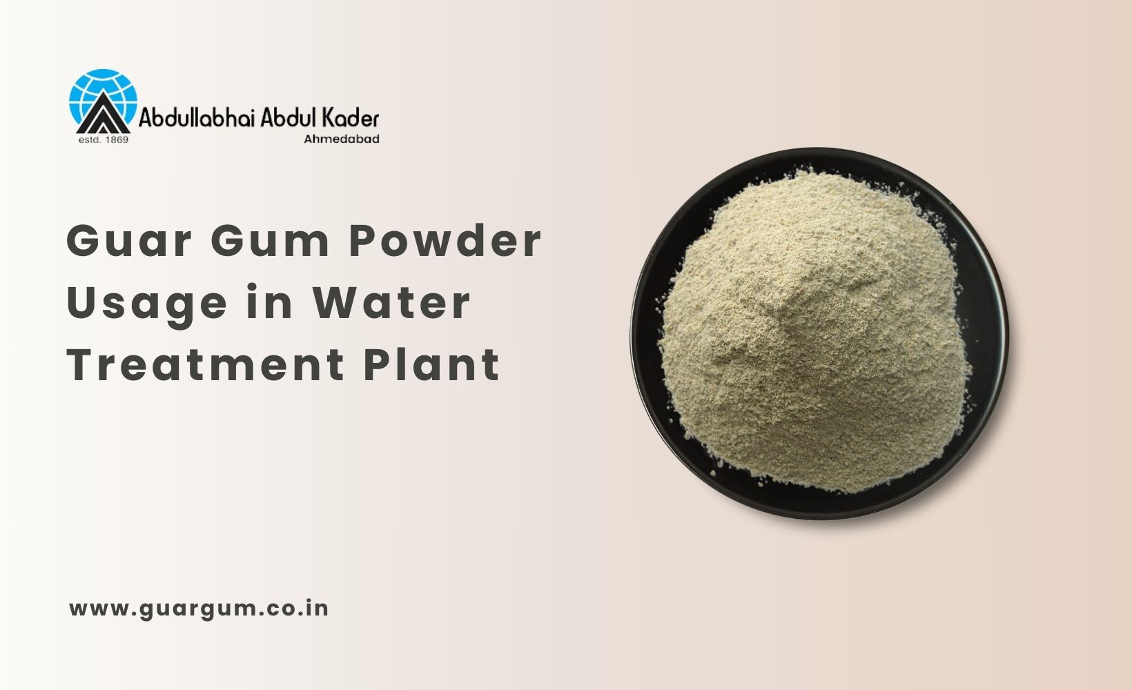 Guar Gum Powder Application in Water Treatment Plant