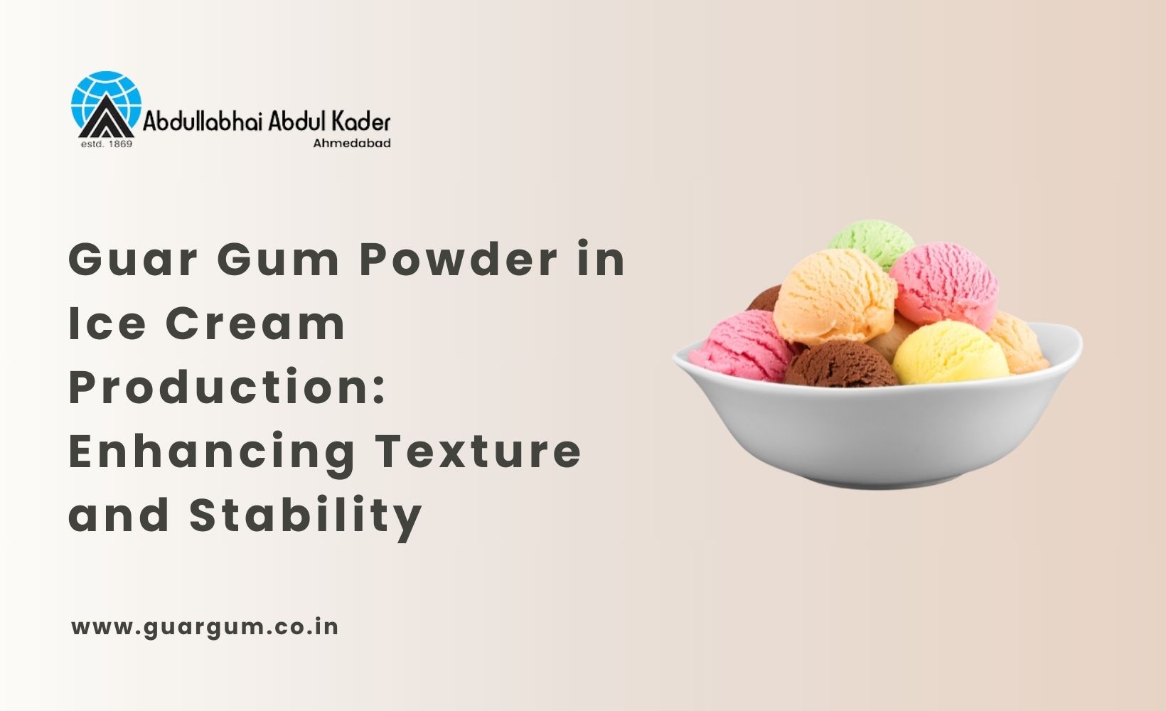 Guar Gum Powder in Ice Cream Production