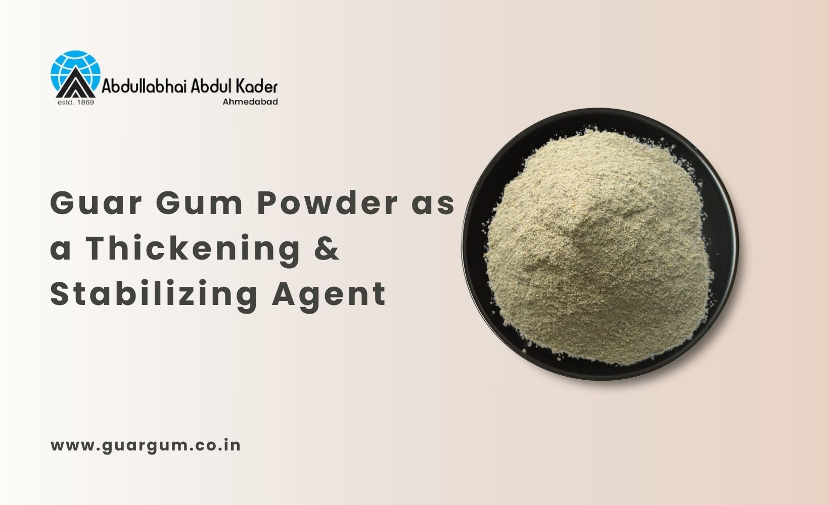 Guar Gum Powder as a Thickening & Stabilizing Agent