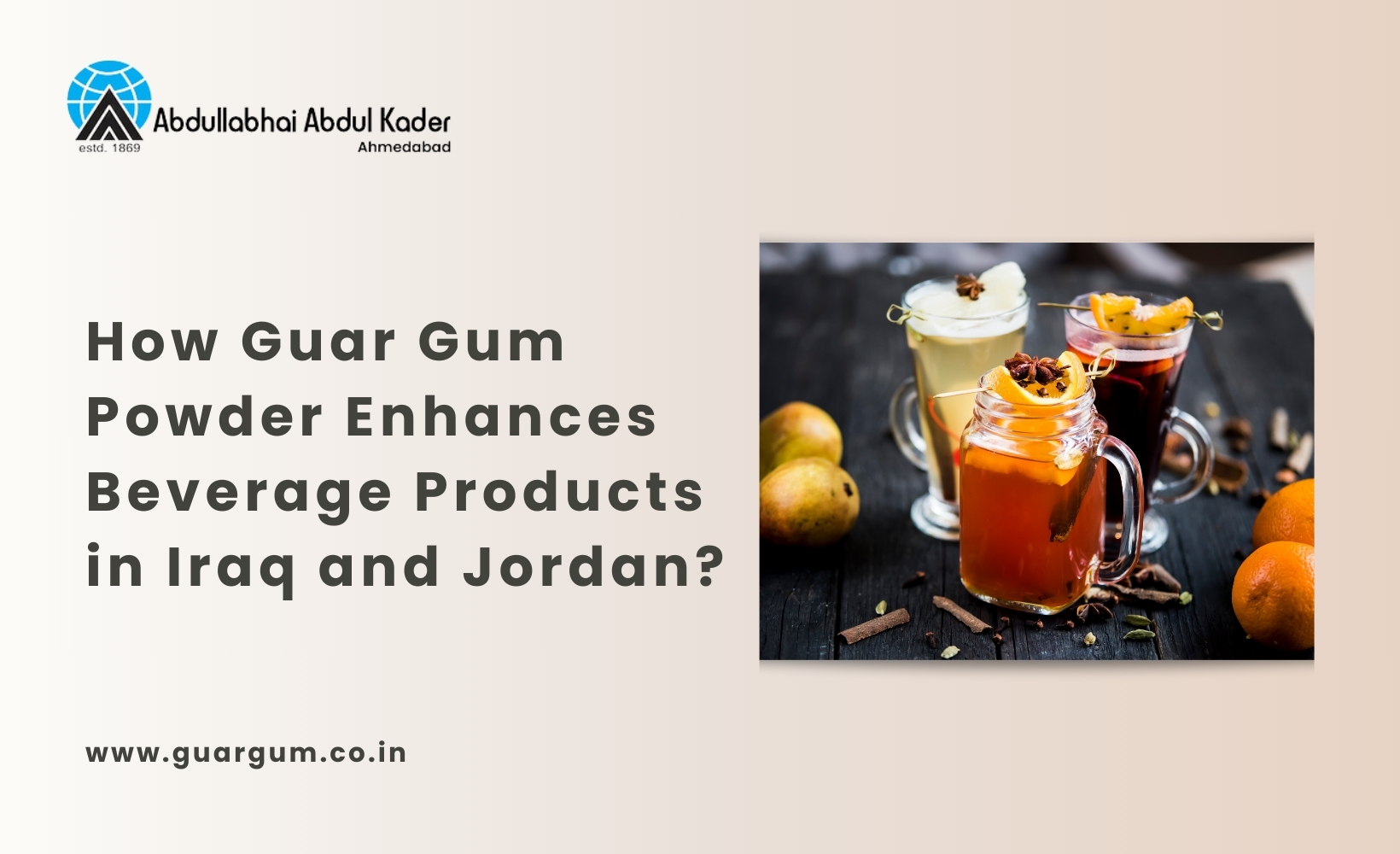 Guar Gum Powder: Enhancing Beverage Quality in Iraq & Jordan