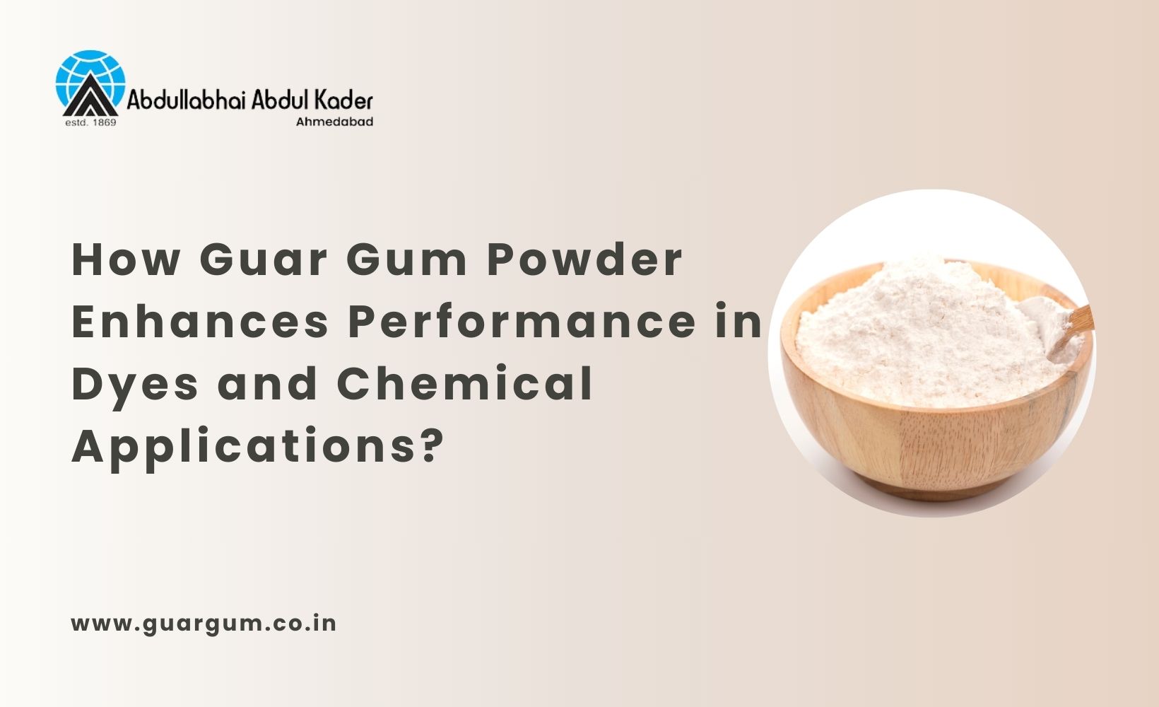 How Guar Gum Powder Improves Dye and Chemical Formulations