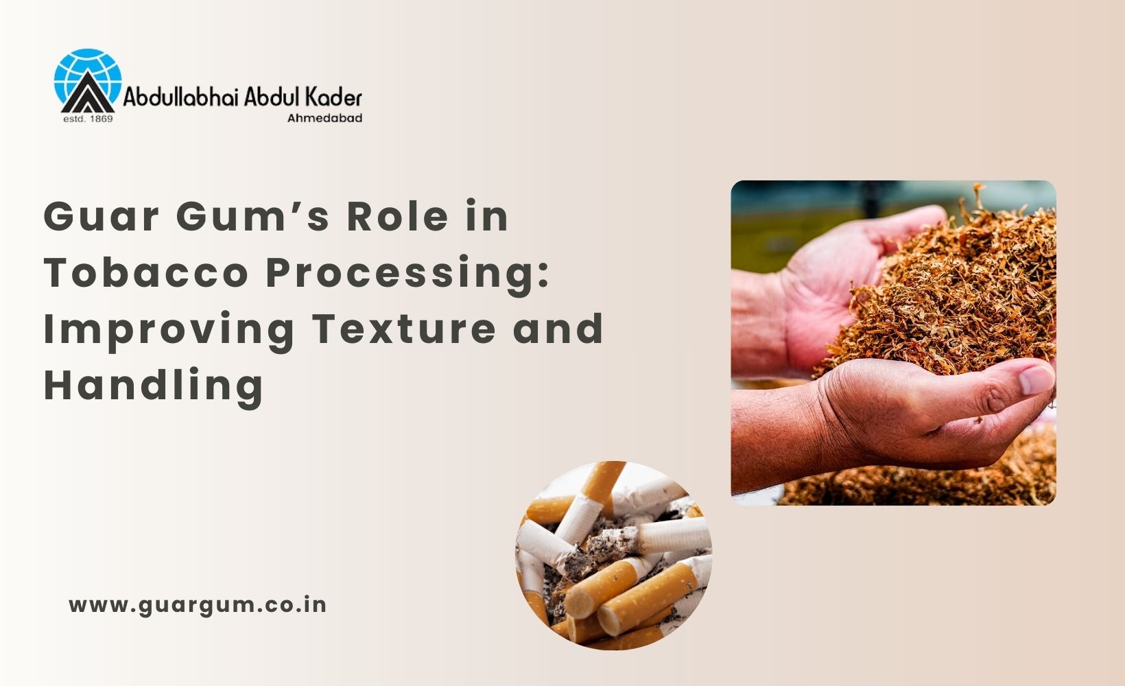 Industrial Grade Guar Gum for Tobacco – Texture, Binder & Stability
